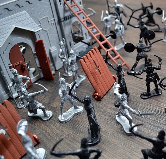 Leger figuren, ridder, middeleeuwen inclusief kasteel. | bol