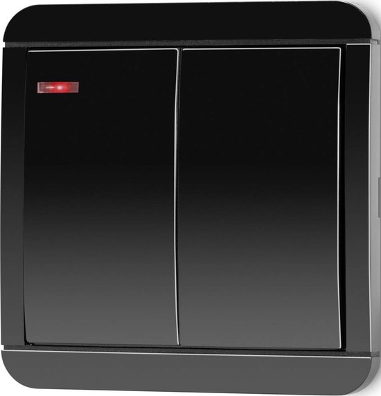 RS2W Wandschakelaar Draadloos Opbouw (op muur) 2-kanaals Bereik max ...