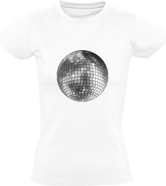 Discobal Dames T-shirt | party | feest | verjaardag | rave | disco ...