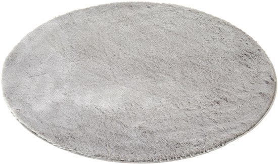 Rond vloerkleed - Rond tapijt - Zacht - Imitatiebont - Hoogpolig - Ø 90 ...