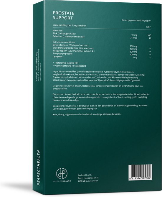 Perfect Health - Prostaat Tabletten - Goed voor Prostaat, Blaas ...