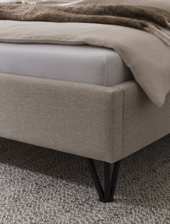 Bed Box Wonen Gestoffeerd bed Genua - Geschikt voor elektrische bodems ...