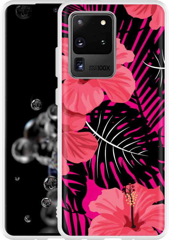 Samsung Galaxy S20 Ultra Hoesje Tropical Flowers - Designed by Cazy | bol