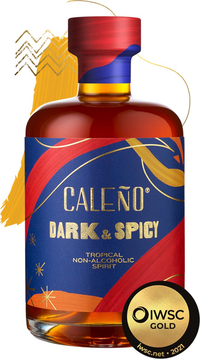 Caleno Dark and Spicy, non-alcoholic Tropical Rum, 0,5L | bol.com