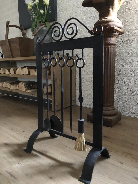 Openhaard set, open haard set, antiek, smeedijzer | bol