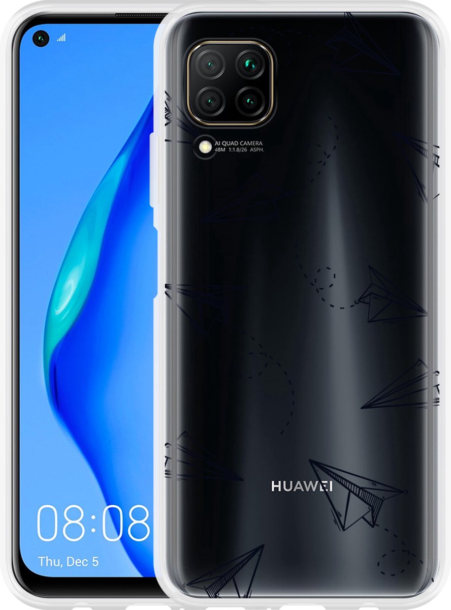 Huawei P40 Lite Hoesje Paper Planes Designed by Cazy | bol.com