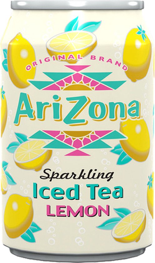 Arizona | Sparkling | Lemon | Blik | 12x 33cl | bol.com