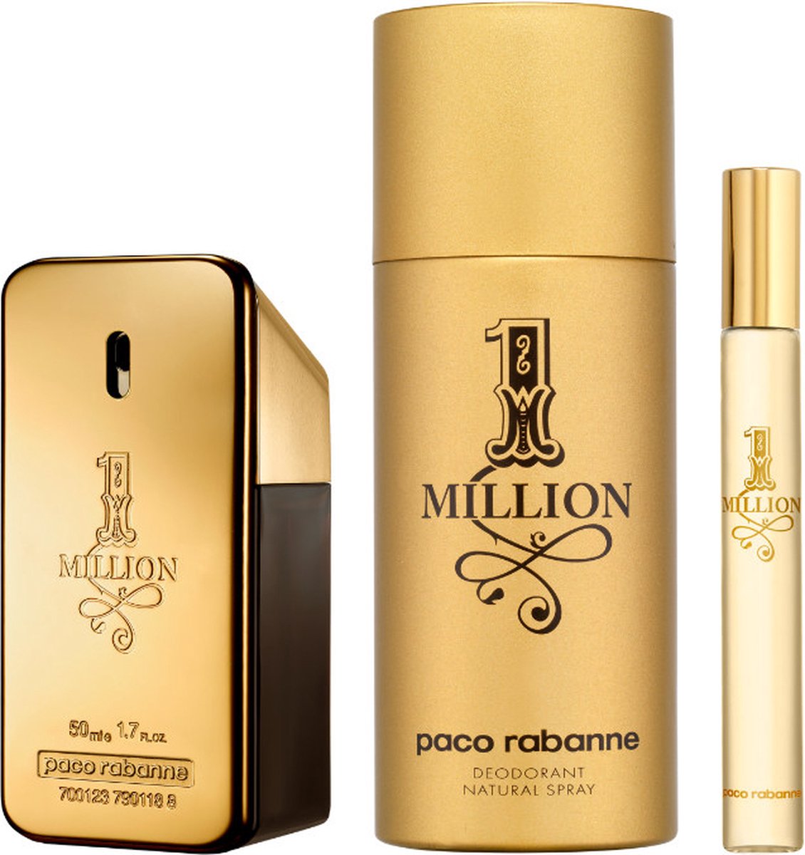 Paco Rabanne 1 Million Gift Set - 50 ml eau de toilette vaporisateur ...
