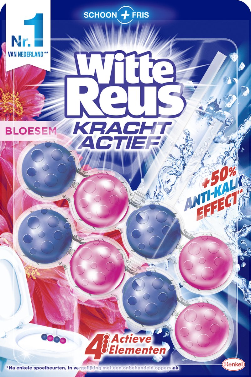 Witte Reus Kracht Actief Toiletblok - Bloesem - WC Blokjes ...