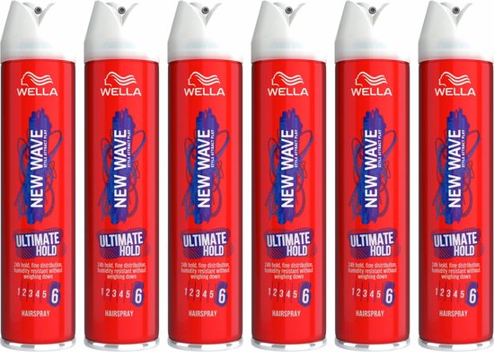 Wella New Wave Ultimate Wave haarlak Nr.6 Bundelverpakking - 6 x 400 ml ...