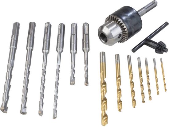 Westfalia Rondschacht & SDS boren set - incl. boorhouder - 15-delig ...