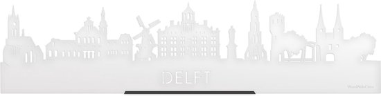 Standing Skyline Delft Wit Glanzend - 40 cm - Woon decoratie om neer te ...