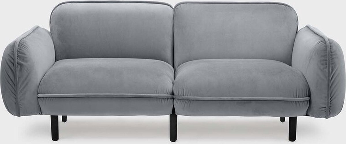 EMKO bean sofa | 2-zits modulaire bank | velours beton grijs | bol.com