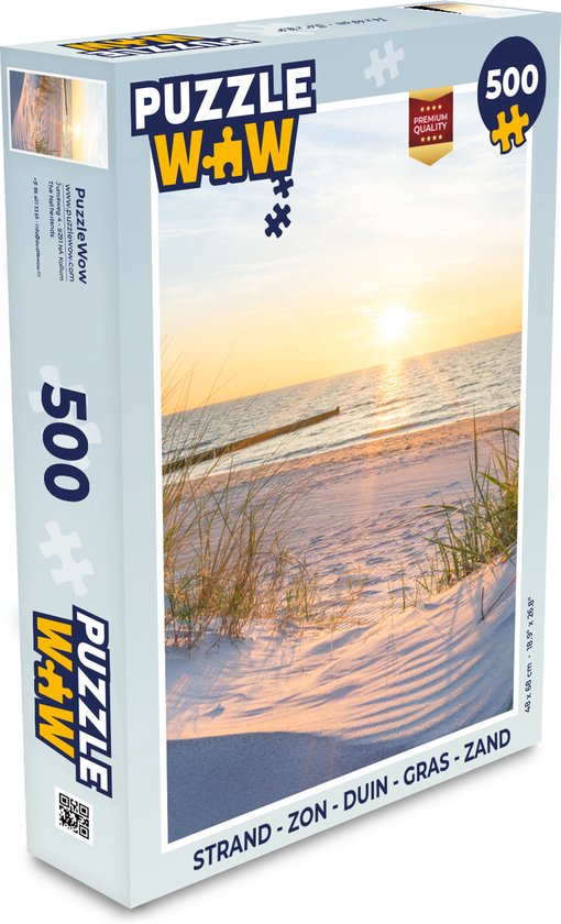 Puzzel Strand - Zon - Duin - Gras - Zand - Horizon - Legpuzzel - Puzzel ...