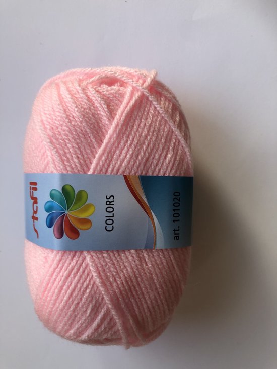 5 BOLLEN - Stafil Colors Wool - 50 gram per bol - Acryl wol - Breigaren ...