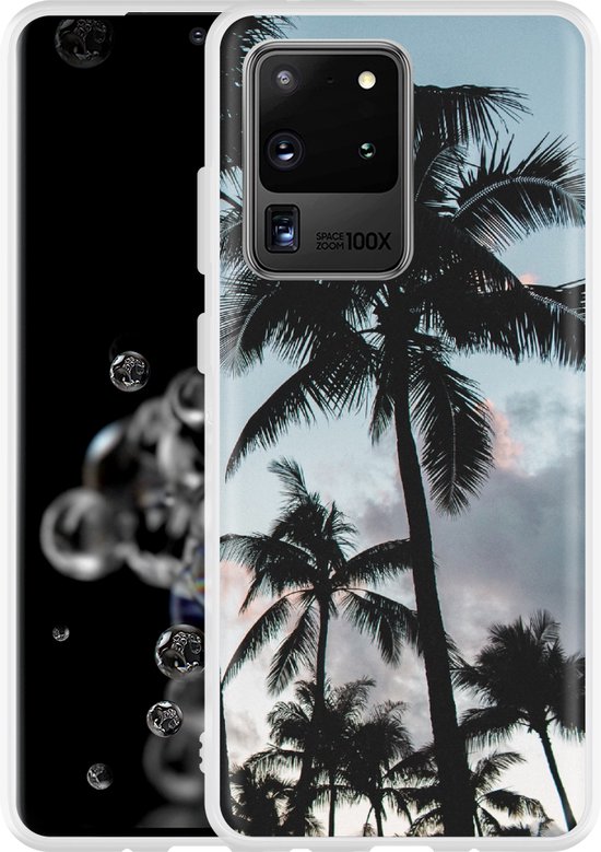 Samsung Galaxy S20 Ultra Hoesje Palmtrees - Designed by Cazy | bol