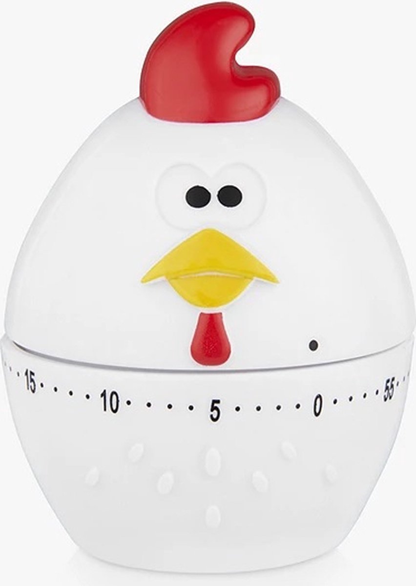 Kookwekker Doodledoo kip - analoog - dieren design - 60 minuten | bol.com