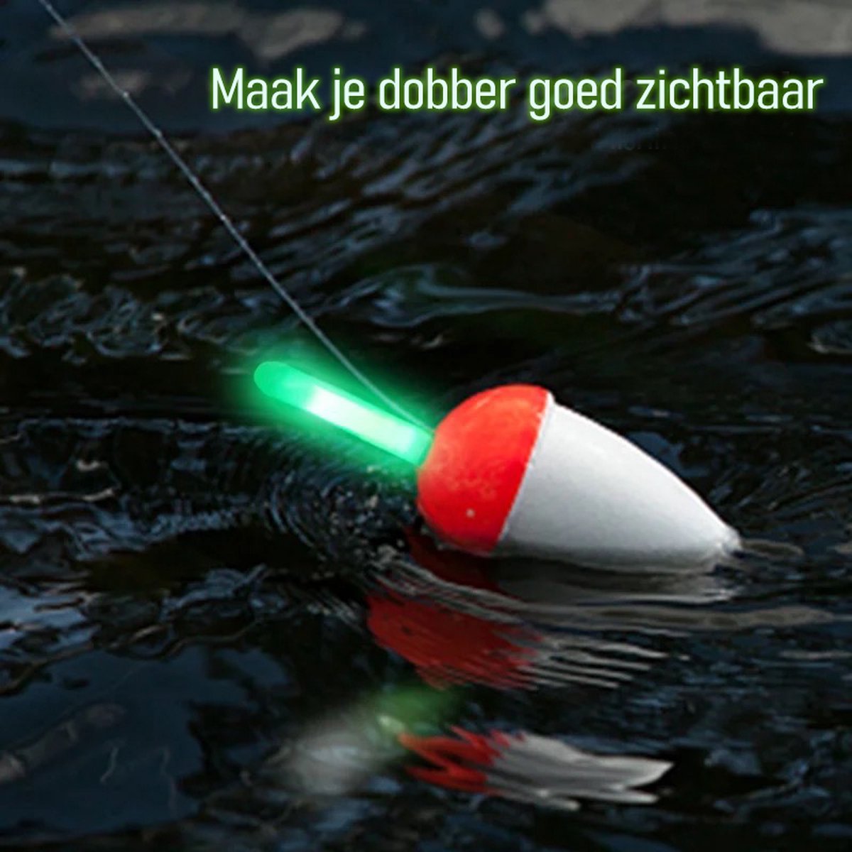 10x Lightstick Dobber - Nachtvissen - Glow in the Dark - Breekstaaf ...