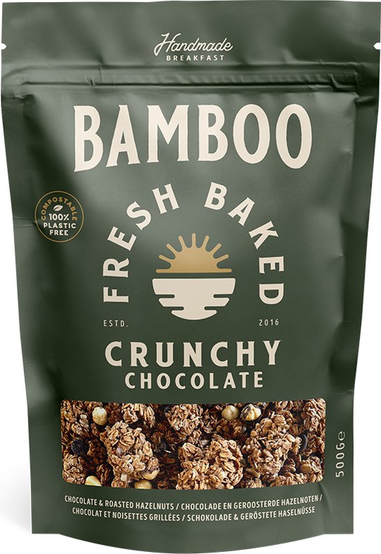 Bamboo crunchy chocolate - 500g x 3 | bol