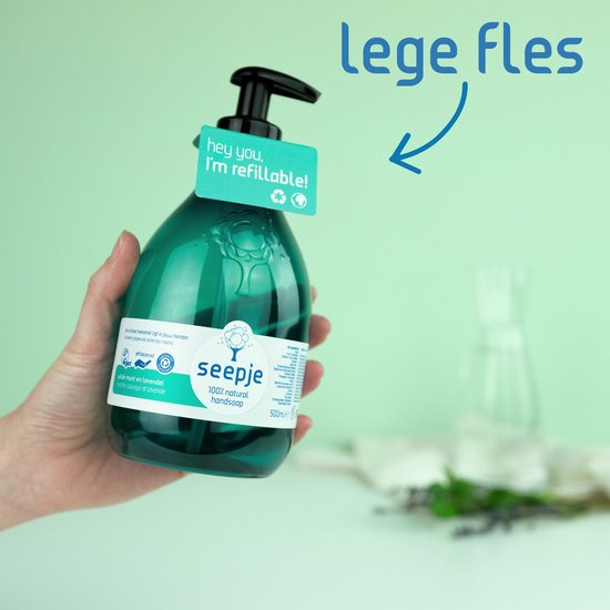 Seepje Handzeep Navulling 'Wilde Munt en Lavendel' - 6x - Natuurlijke ...