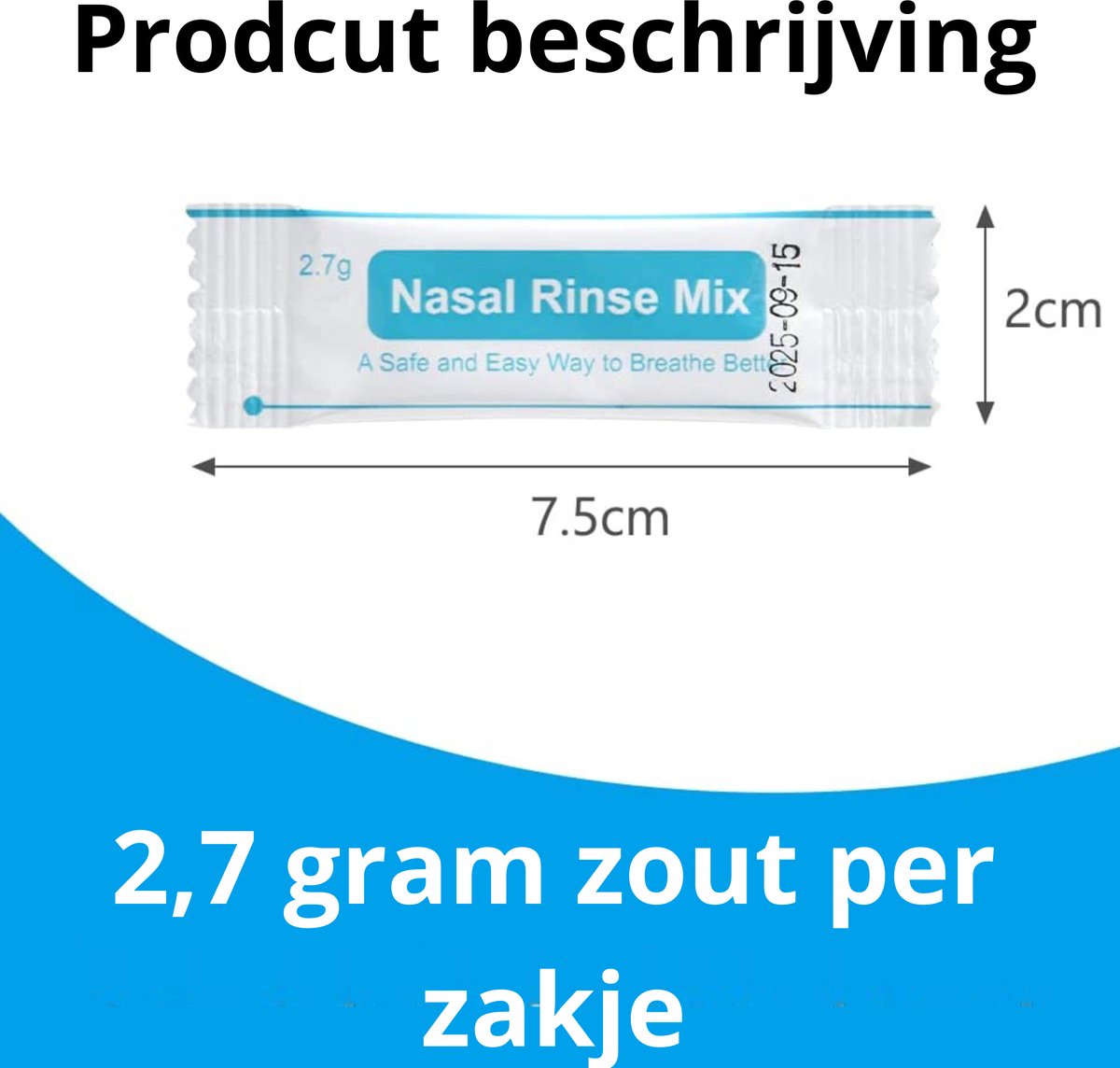 TONELIFE - Neus spoelzout - Nasal zout - Neusdouche - 30 zakjes | bol.com