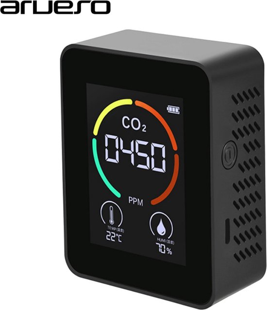 Arveso Koolmonoxide Meter - rookmelder - co2 meter - co melder ...