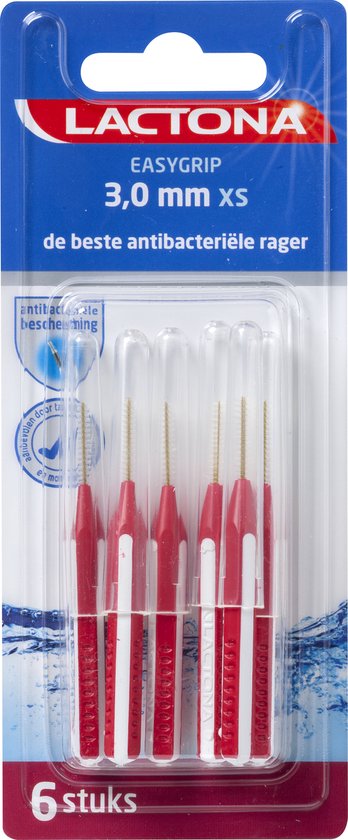 Lactona Ragers Easygrip XS 3,0 mm - Tandenrager - 6 stuks | bol