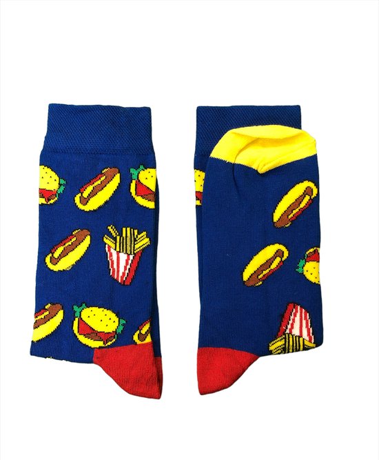 Sockston Socks - 2 paren Snack Socks - Grappige Sokken - Vrolijke ...