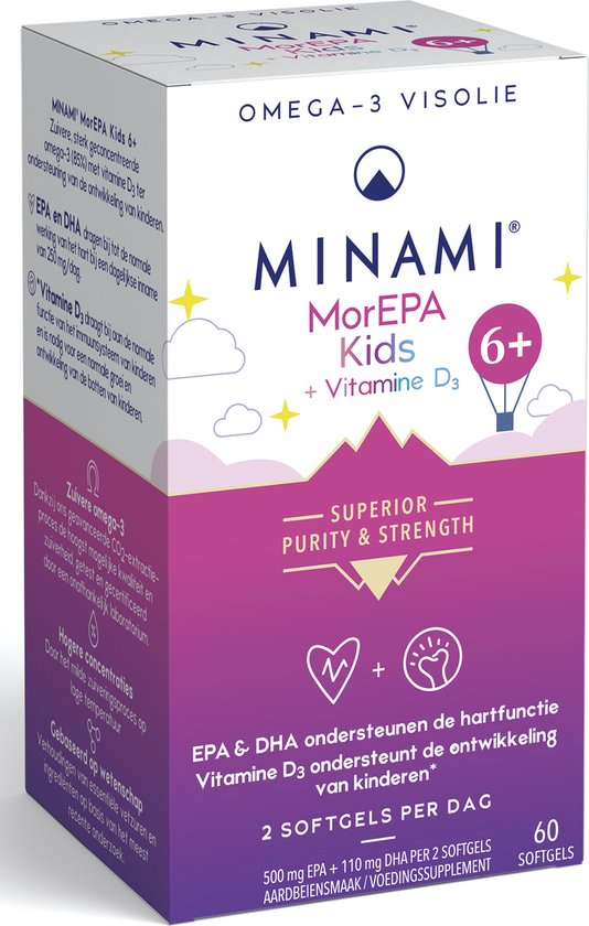 Minami MorEPA Mini - 60 Capsules - Visolie - Voedingssupplement | bol.com