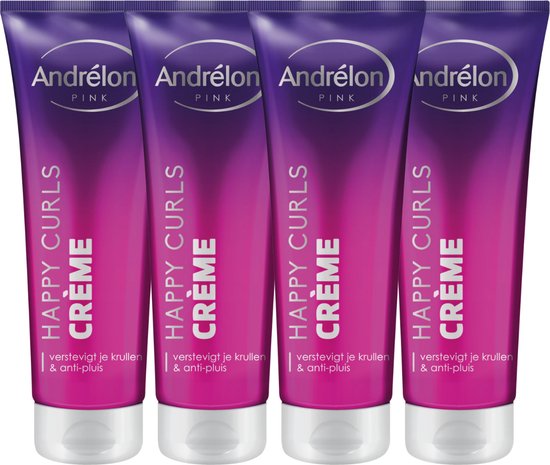 Andrélon Pink styling Shape your Curl - 4x 125 ml - Crème | bol.com