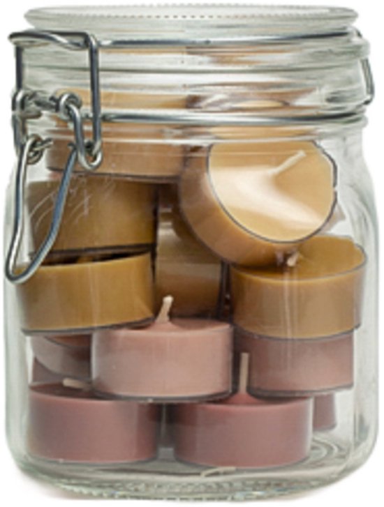 Rustik Lys - Weckpot met waxinelichtjes - Desert (20 stuks) | bol.com