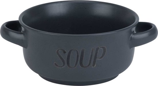Cosy & Trendy Soepkom - donkergrijs - 13,5 cm - 470 ml | bol.com
