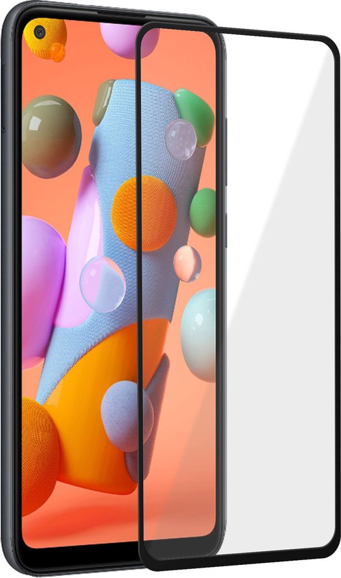 Geschikt voor Samsung Galaxy A11/M11 gehard glas 9H volledige hechting afgeschuinde... | bol.