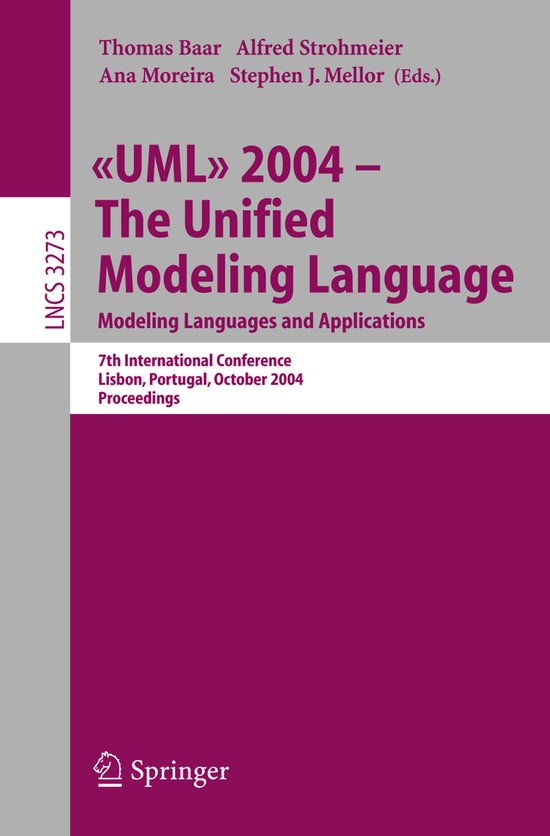UML 2004 - The Unified Modeling Language | 9783540233077 | t. Baar ...