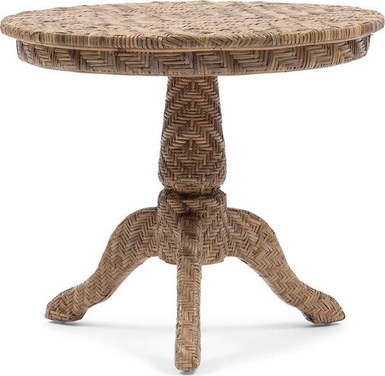 Riviera Maison Ubud End Table - Rattanschil - Bruin - 63.0x63.0x53.0 cm ...