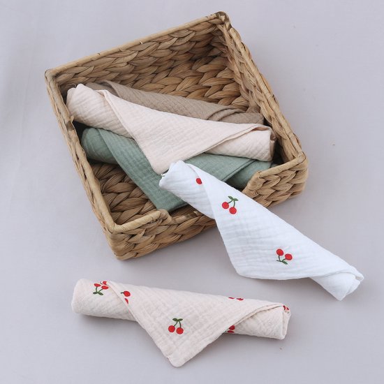 Baby Berliée Spuugdoekjes - Monddoekjes met lusje - 5 stuks - 23 x 23 ...