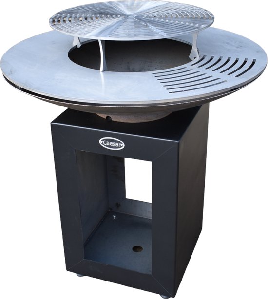 Caesar Basic 100cm Zwart - Vuurschaal BBQ - Bakplaat BBQ - BBQ met bakplaat | bol.com