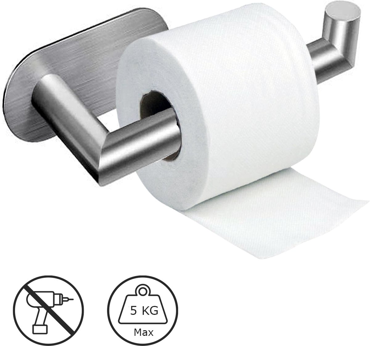 Trantly Stijlvolle en praktische WC-rolhouder - Kies uit Chrome of ...