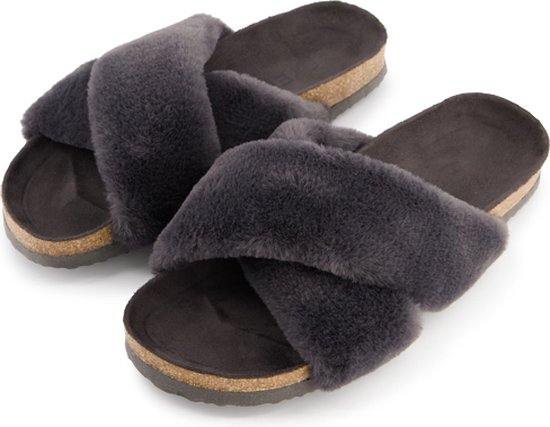 Cyell slipper Storm Fuzzy slippers Antraciet 250401-817 maat 39 | bol