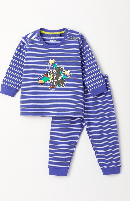 Woody pyjama baby unisex - blauw gestreept - toekan - 231-3-PLC-Z/915 ...