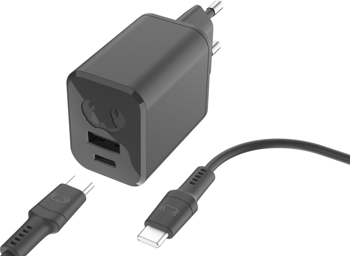 Mini Charger USB-C PD // 45W + USB-C Cable - Storm Grey | bol.com