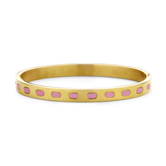 CO88 Collection 8CB-91206 Stalen Armband met Emaille - Bangle - 6mm ...