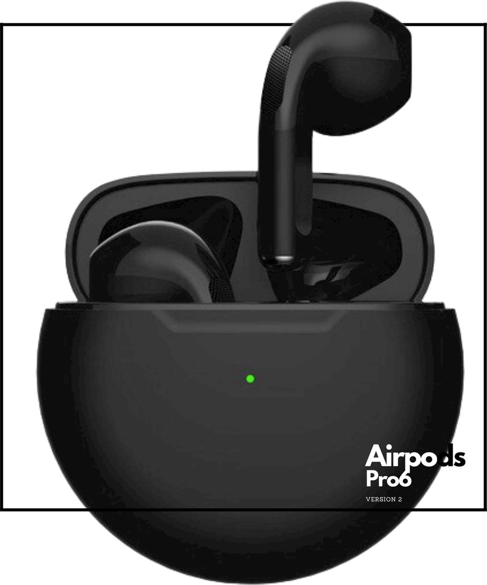 Airpods Pro 6 Zwart- Alternatieve Airpods/ bluetooth draadloze oortjes ...