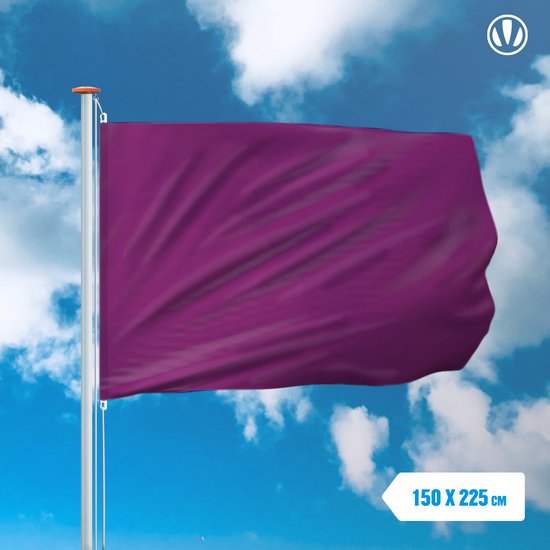 Paarse vlag 150x225cm | bol