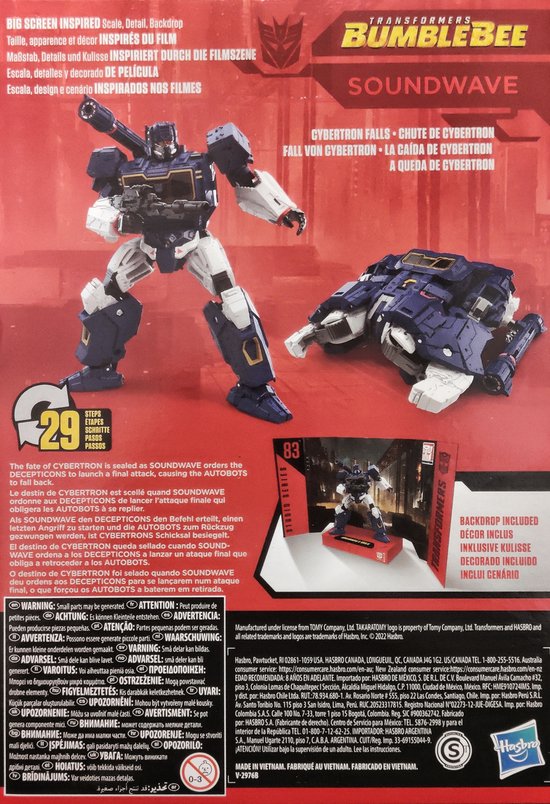 Hasbro Transformers Cyberverse Studio Series Soundwave | bol.com