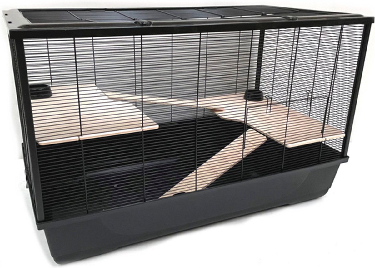 Hamsterkooi / rattenkooi / muizenkooi Harry zwart | bol.com