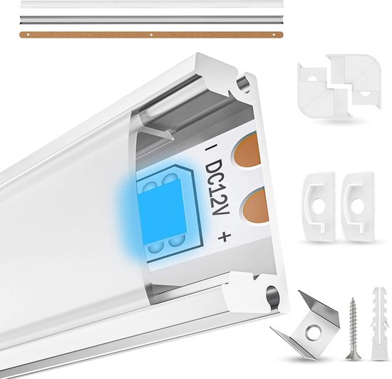 EDELHAND© LED aluminium profiel 5 x 1m - LED U-profiel als complete set ...