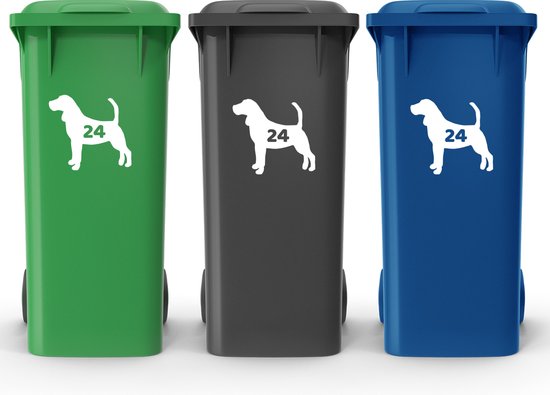 Container Stickers - Voordeelset 4 stuks - 15x20 cm - Container / Kliko ...