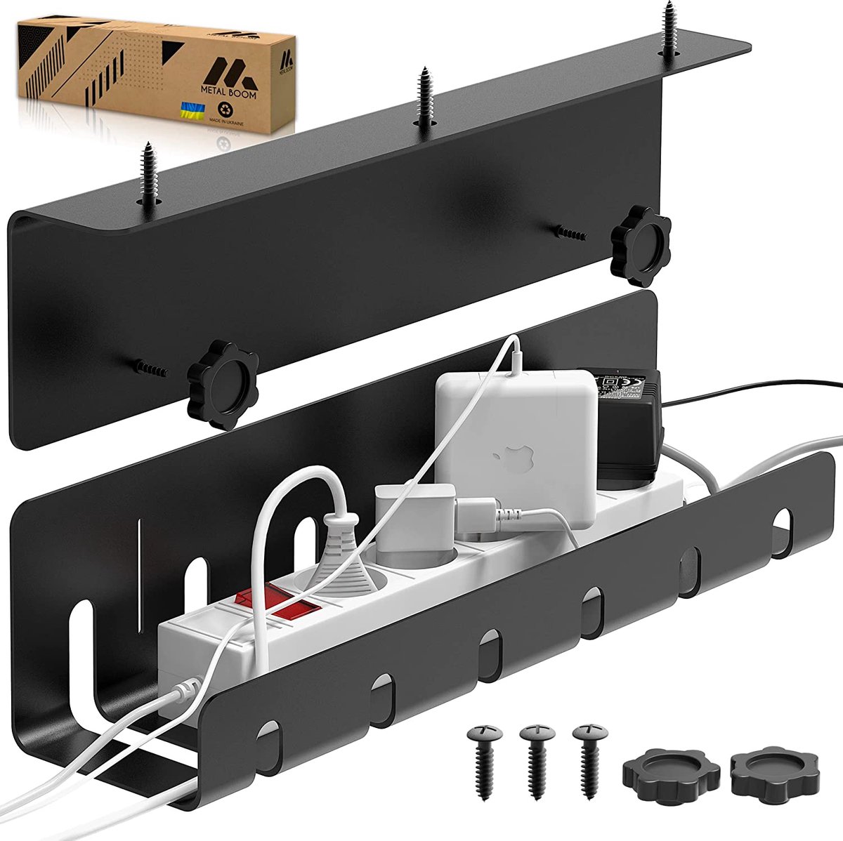 METALBOOM kabelgoot bureau - kabelmanagement orde onder bureau ...