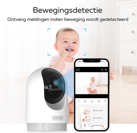 Calex Indoor Pan & Tilt Camera - Wifi Beveiligingscamera voor Binnen ...
